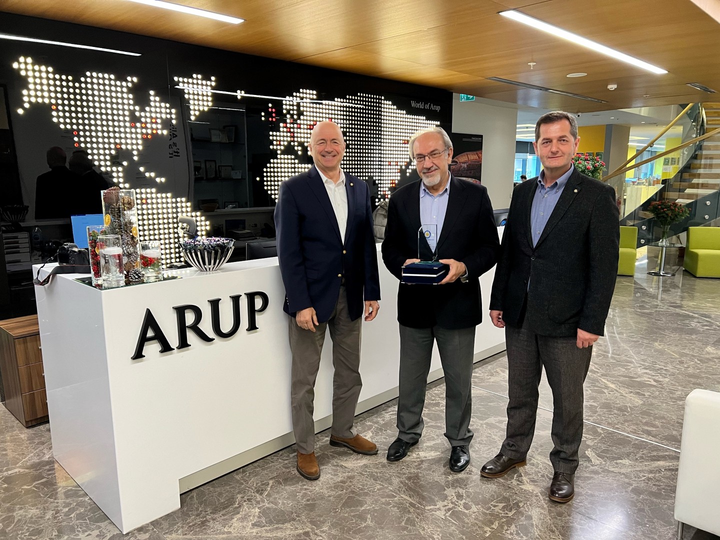 ARUP Türkiye Genel Müdürü Sayın Serdar Karahasanoğlu’na ve ARUP Ailesine Teşekkü...